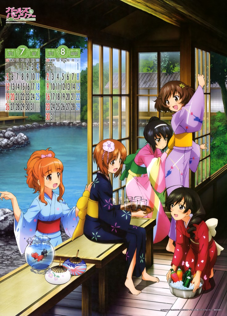 Girls und Panzer 2015 Calendar Previewed - Haruhichan