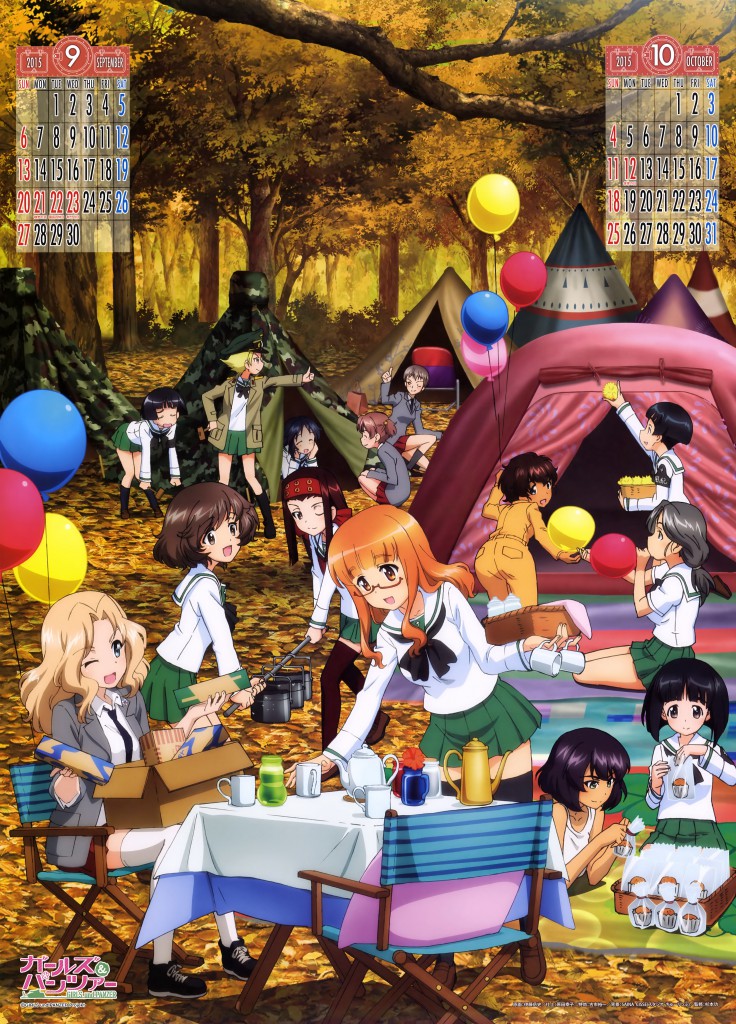 Girls und Panzer 2015 Calendar Previewed - Haruhichan