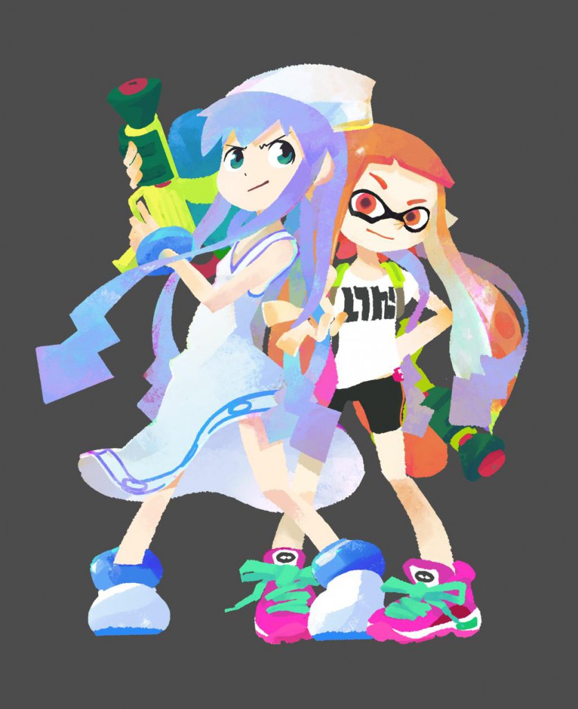 Splatoon and Squid Girl Crossover Art Is Full of Inky Fun - Haruhichan